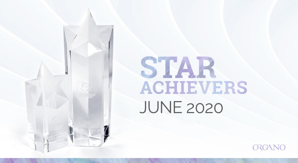 Star Achievers - June 2020 - Organo Blog