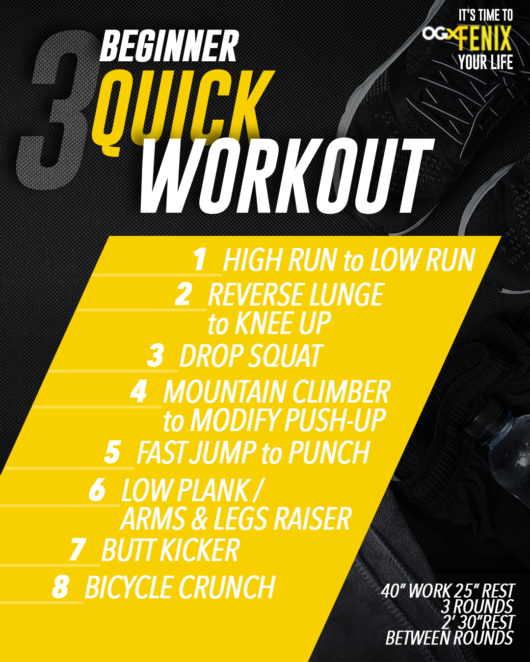 3rd OGXFenix™ Quick Workout for Beginner - Organo Blog