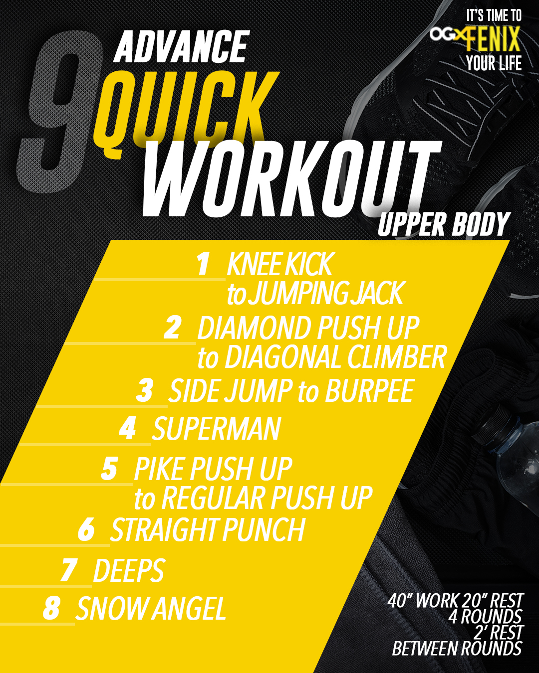 1st OGXFenix™ QUICK WORKOUT – ADVANCE - Organo Blog